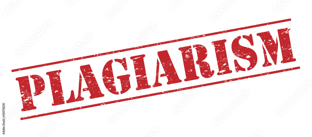 plagiarism red stamp on white background Stock Illustration | Adobe Stock