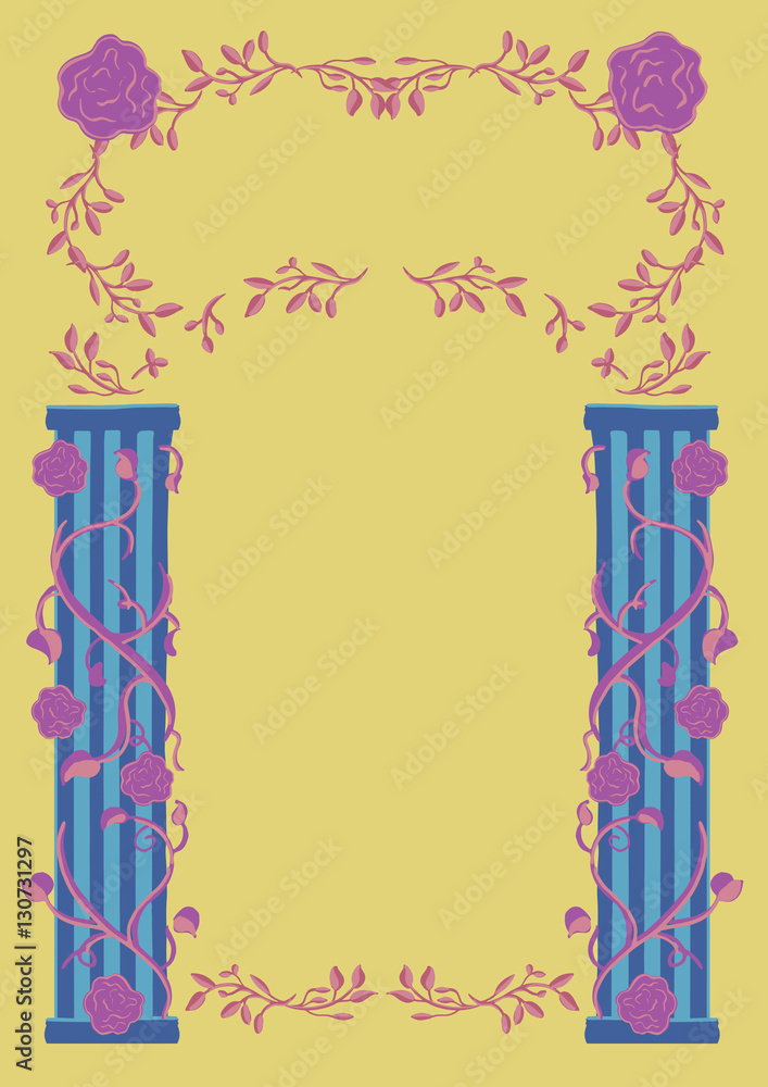 Decorative Fairy Tale Frame Stock Vector | Adobe Stock