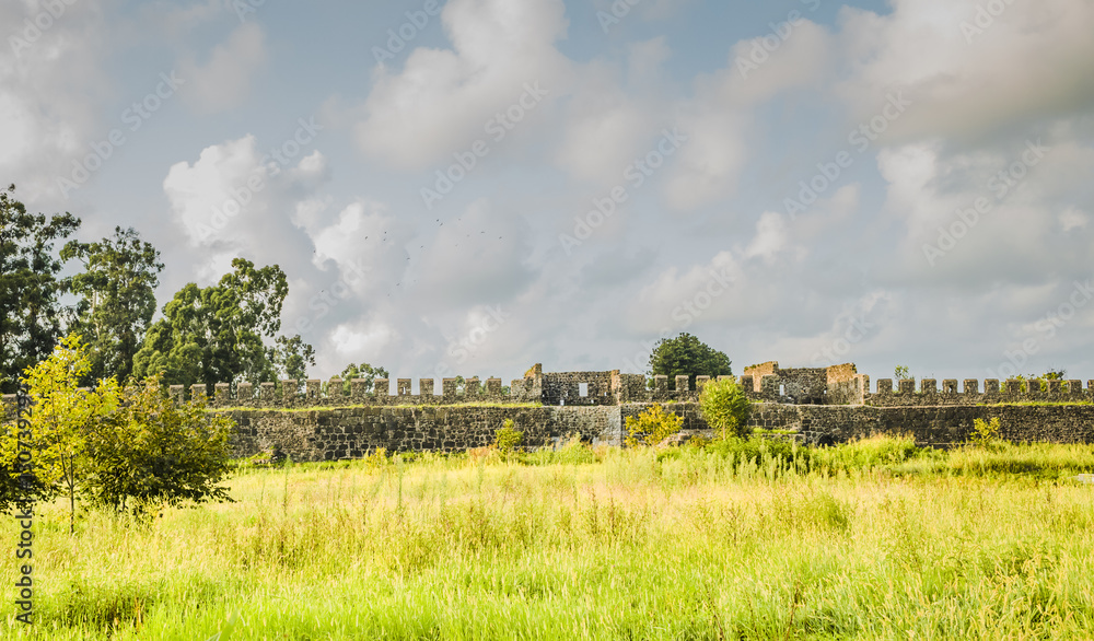 Old medieval byzantine Gonio Aphsaros fortress near Batumi, Georgia ...