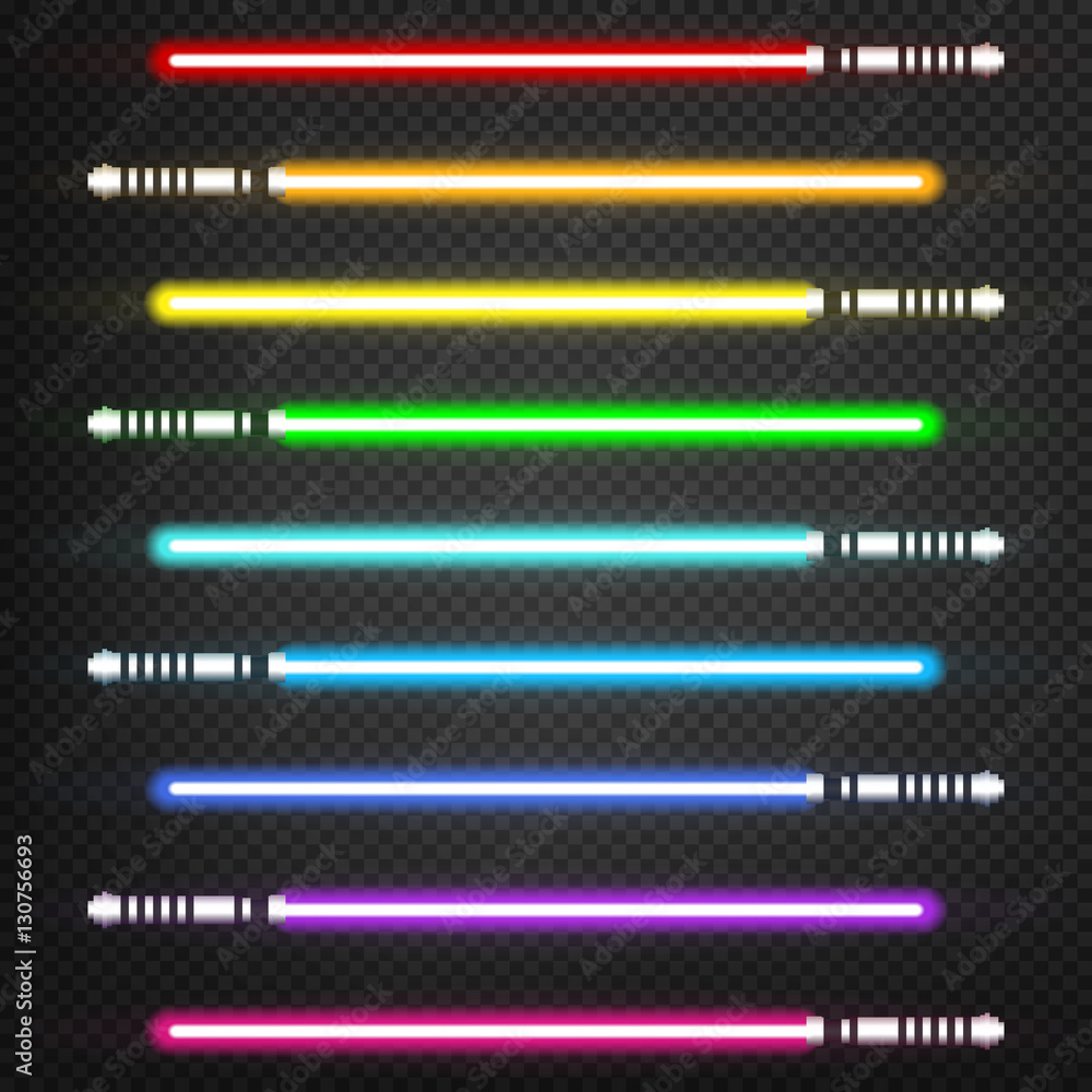 Light swords set Stock Vector | Adobe Stock