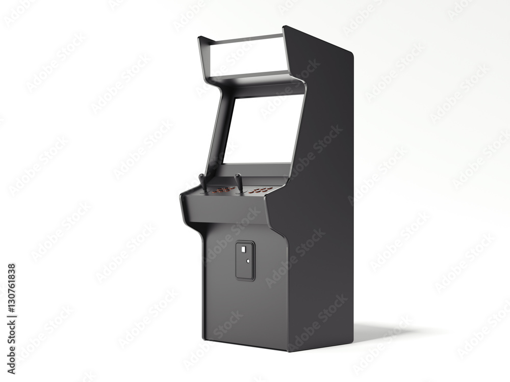 Gaming machine isolated on a white background. 3d rendering Stock ...