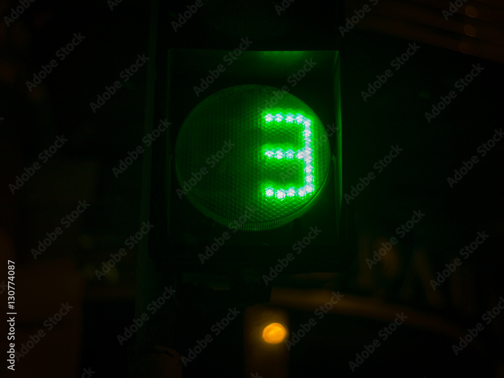 Street light numbers in the night. Low light photo. Stock-Foto | Adobe ...