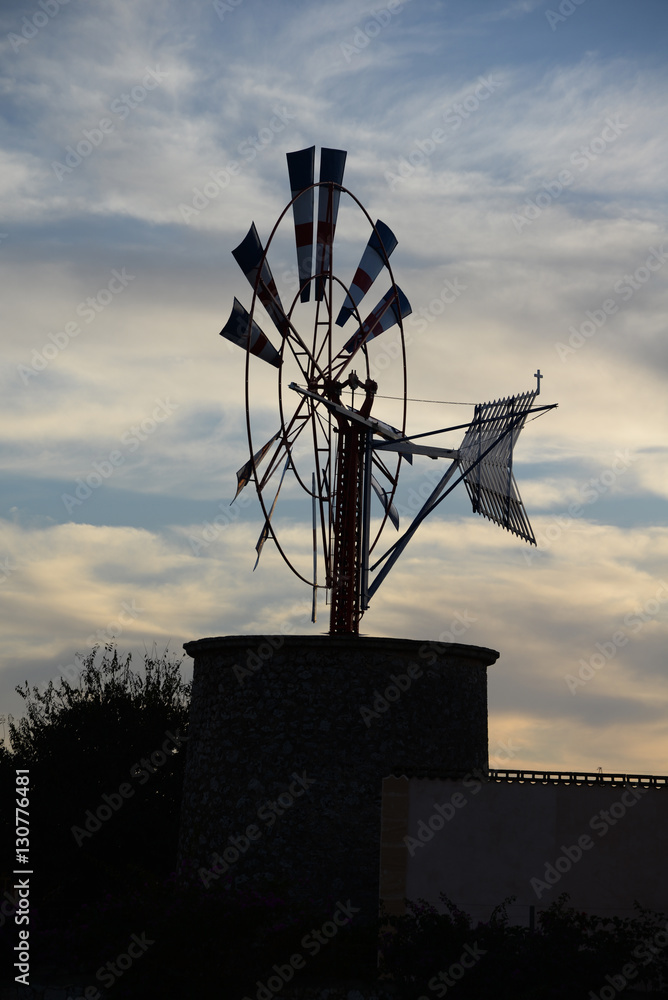 Windrad auf Mallorca Stock Photo | Adobe Stock