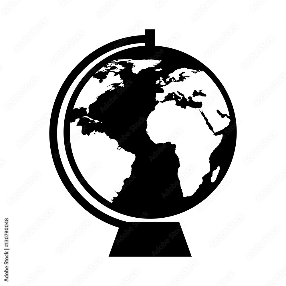 world planet earth maps vector illustration design Stock Vector | Adobe ...