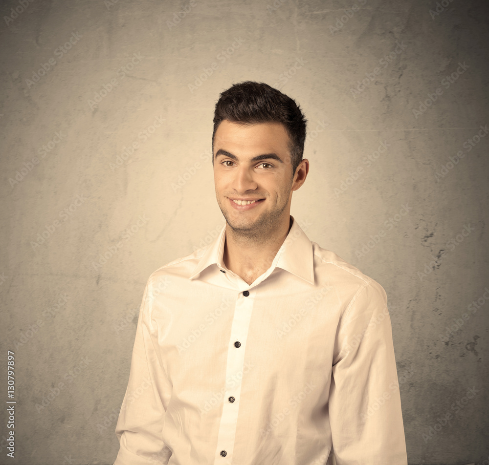 Sales worker making face expressions Stock-Foto | Adobe Stock