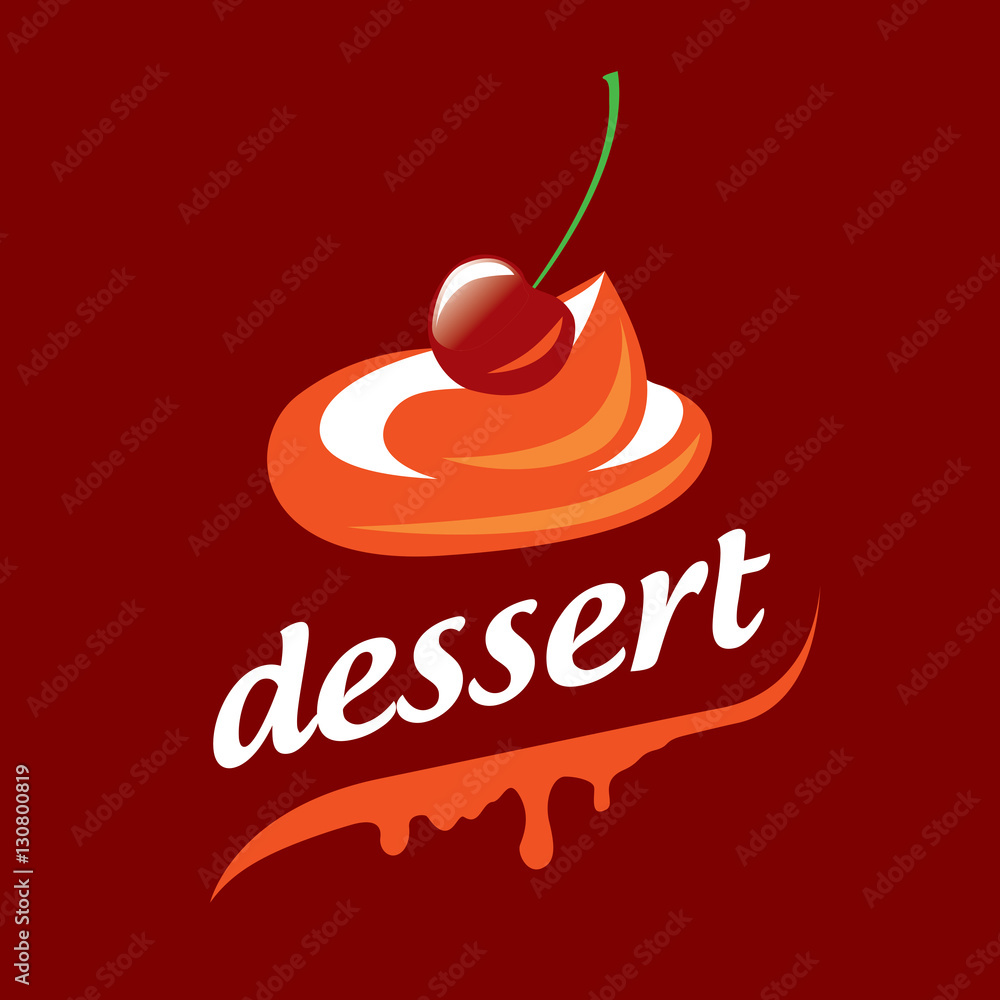 vector logo dessert Stock Vector | Adobe Stock