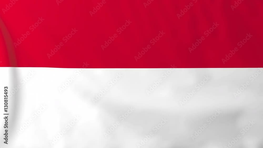 Flag of Indonesia. Rendered using official design and colors. Seamless ...