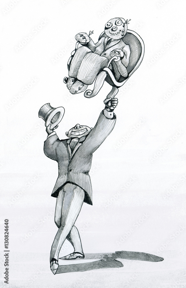 political puppet Stock Illustration | Adobe Stock