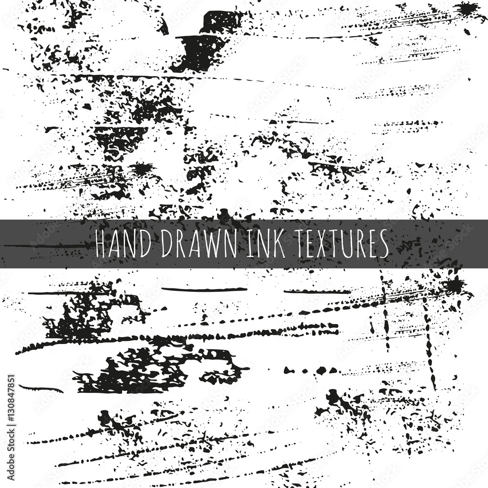 Stockvector Ink hand drawn textures. Can be uses for wallpaper ...