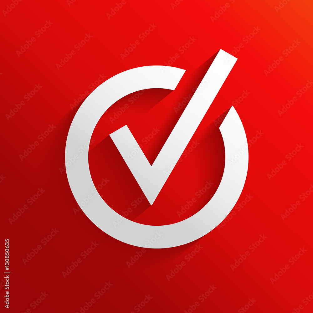 Rounded check mark icon [преобразованный] Stock Vector | Adobe Stock