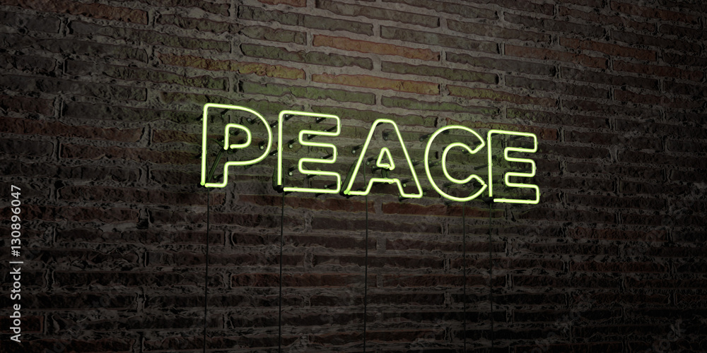 Neon Colored Peace Sign Wallpaper