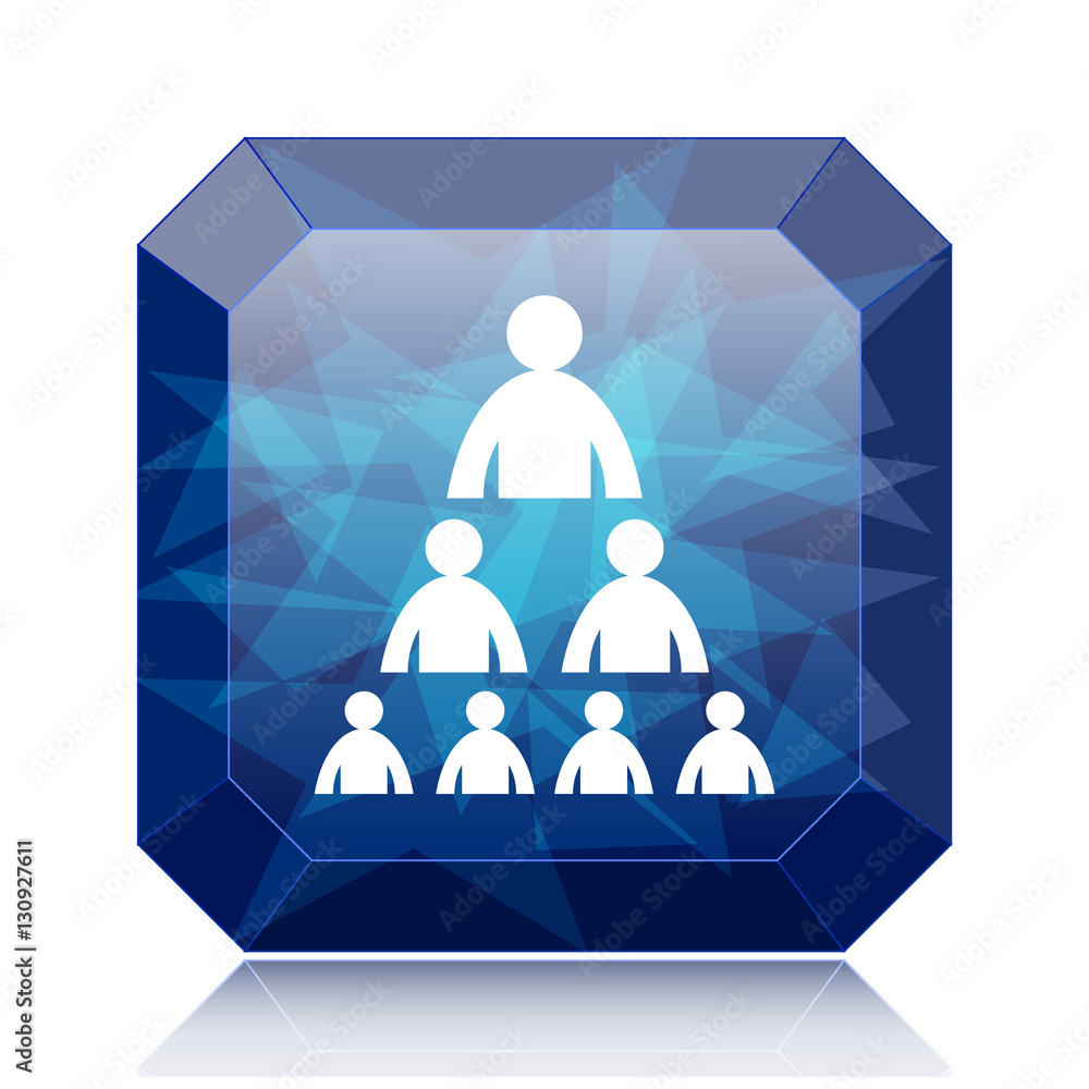 Organizational chart with people icon Stock Illustration | Adobe Stock