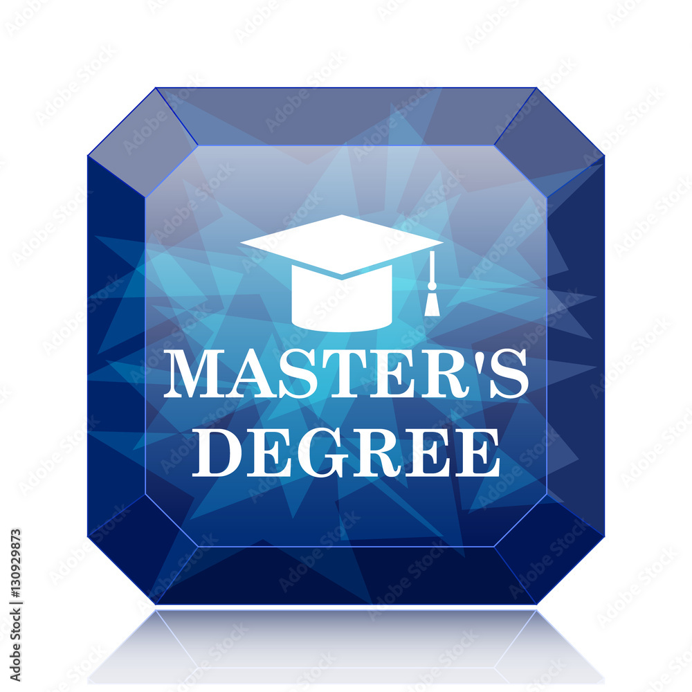 Master's degree icon Stock Illustration | Adobe Stock