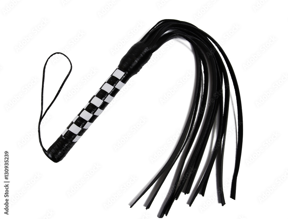 Black and white flogger isolated Stock-Foto | Adobe Stock