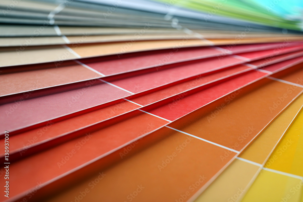 Color swatches book, closeup Stock Photo | Adobe Stock