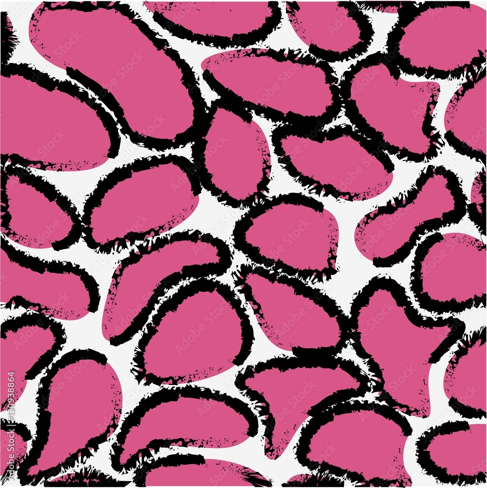 Vector illustration. Seamless background. The pink Panther Stock Vector ...