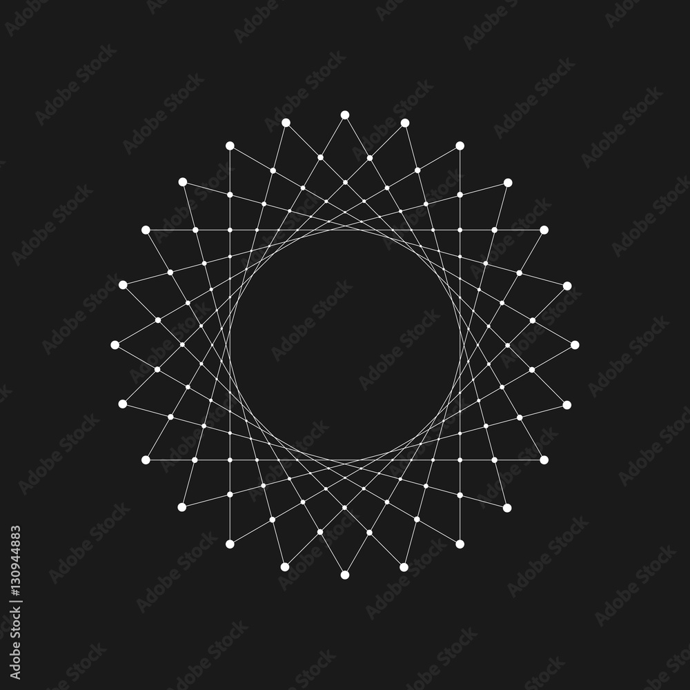Radial structure based on sacred geometry. Stock Vector | Adobe Stock