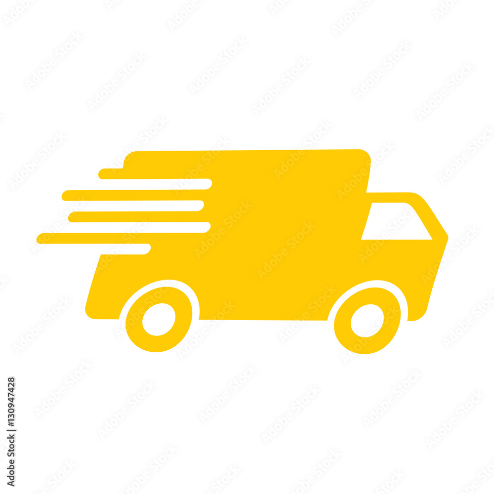 Lieferung - Lieferwagen Stock-Vektorgrafik | Adobe Stock