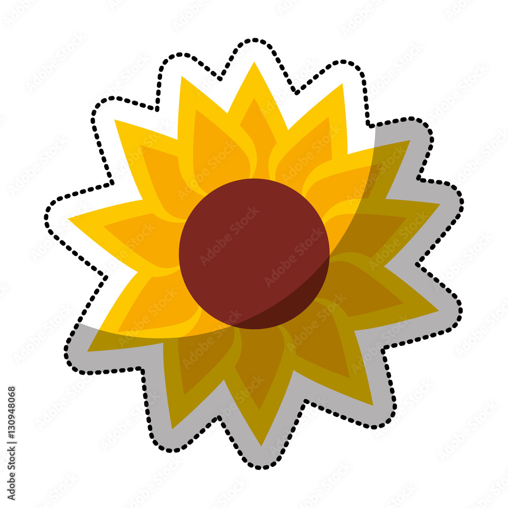 sunflower cute isolated icon vector illustration design Stock Vector ...