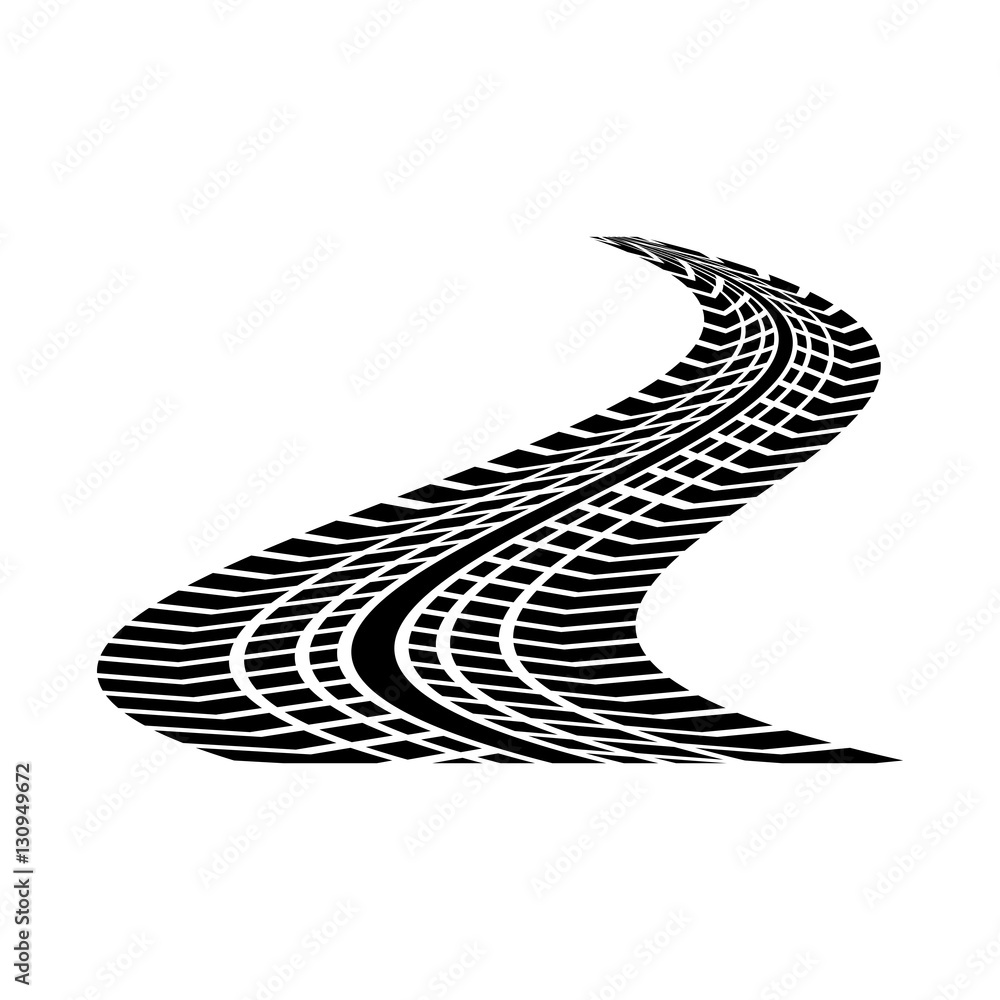 Tire Tread Marks Clipart