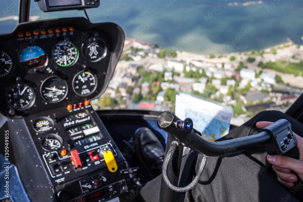 View from flying helicopter Stock Photo | Adobe Stock