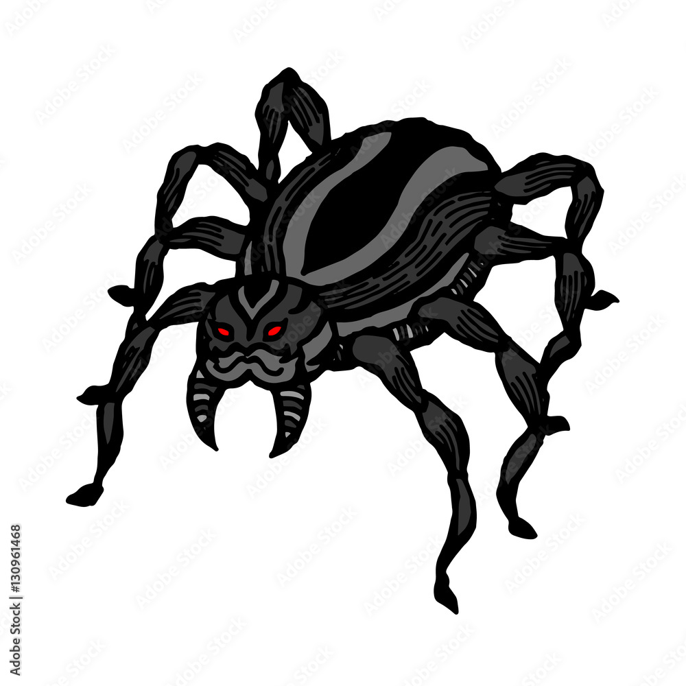 Scary Spider Cartoon