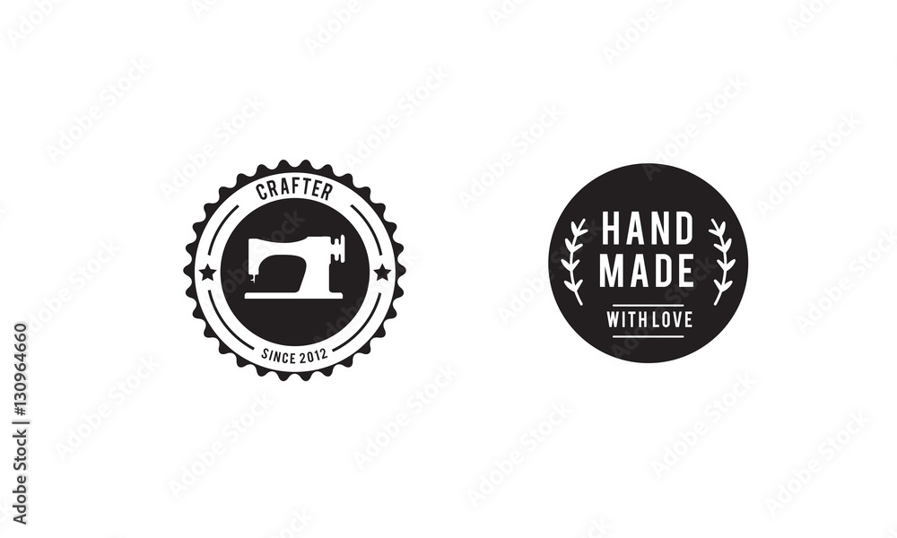 crafter logo vector handmade Stock Vector | Adobe Stock