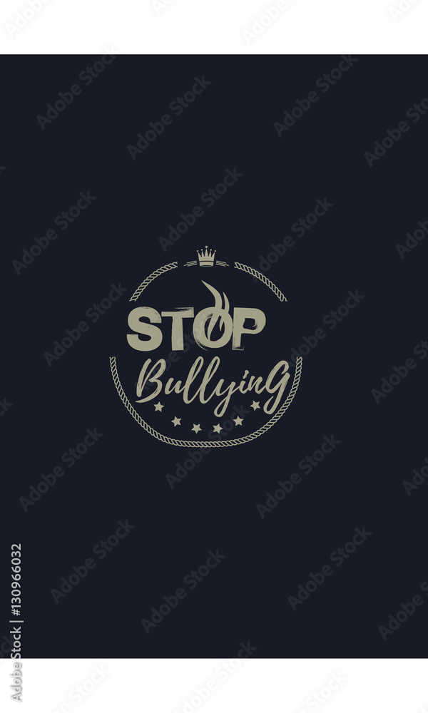 stop bullying logo vector Stock Vector | Adobe Stock