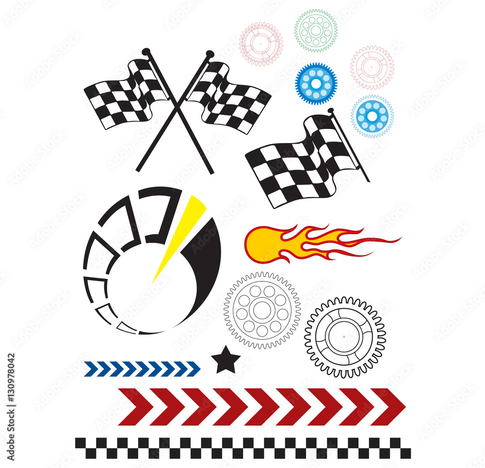 racing element vector Stock Vector | Adobe Stock