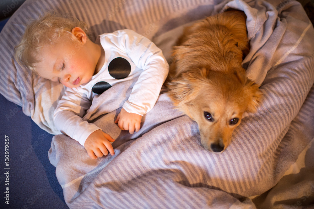 beste Freunde im Bett Stock Photo | Adobe Stock