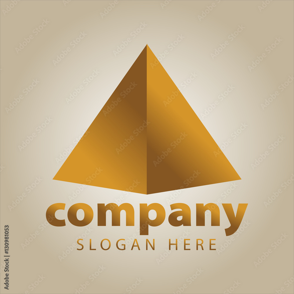 phyramid logo Stock Vector | Adobe Stock