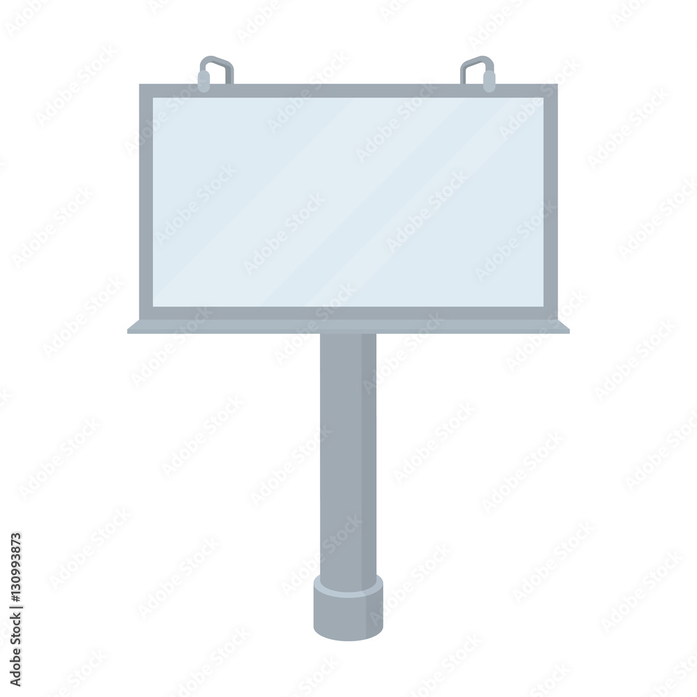 Billboard icon in cartoon style isolated on white background ...