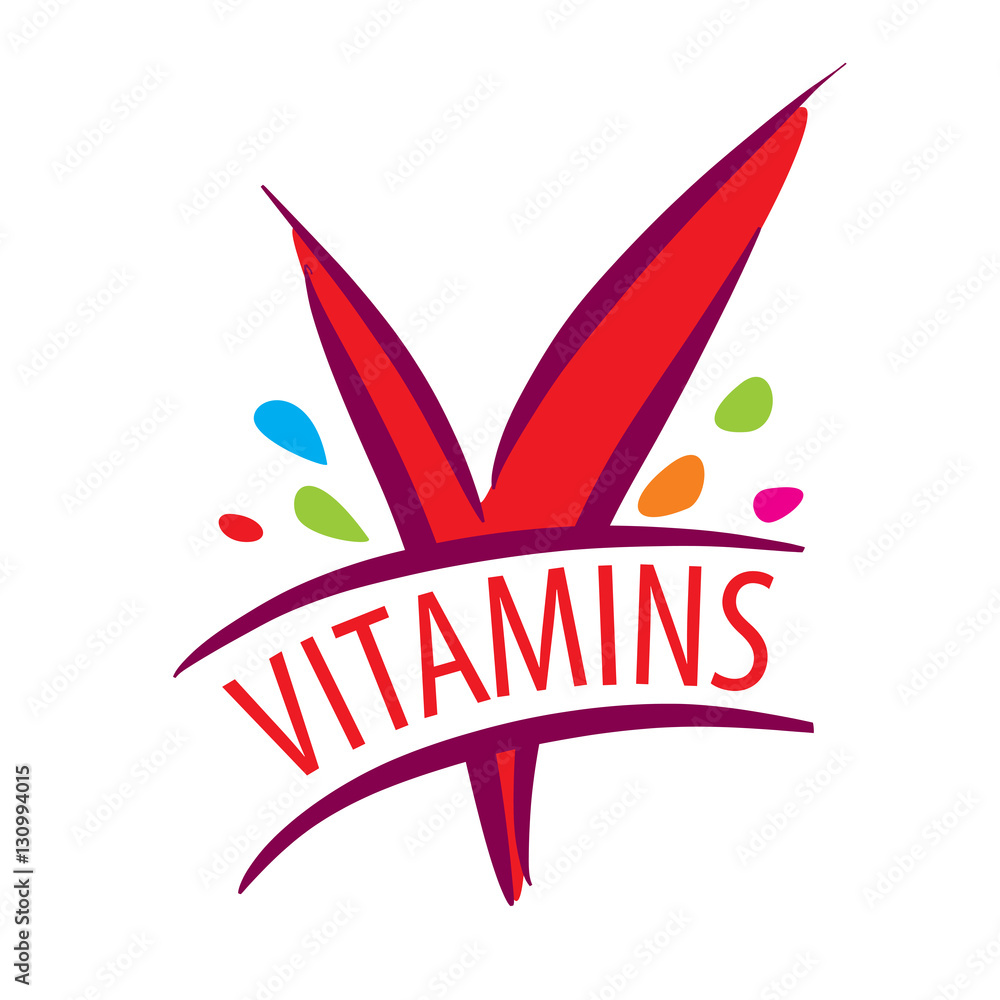 vector logo vitamins Stock Vector | Adobe Stock