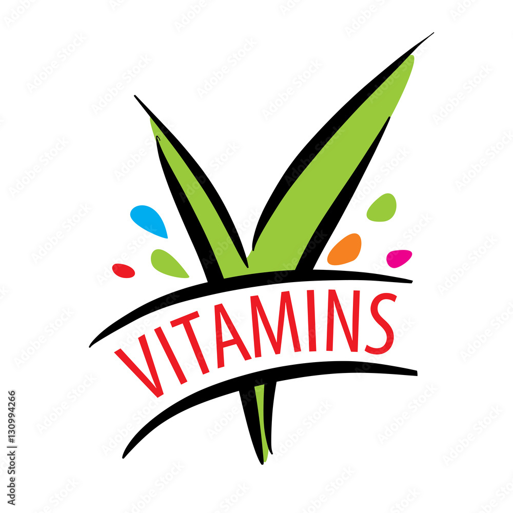 vector logo vitamins Stock Vector | Adobe Stock