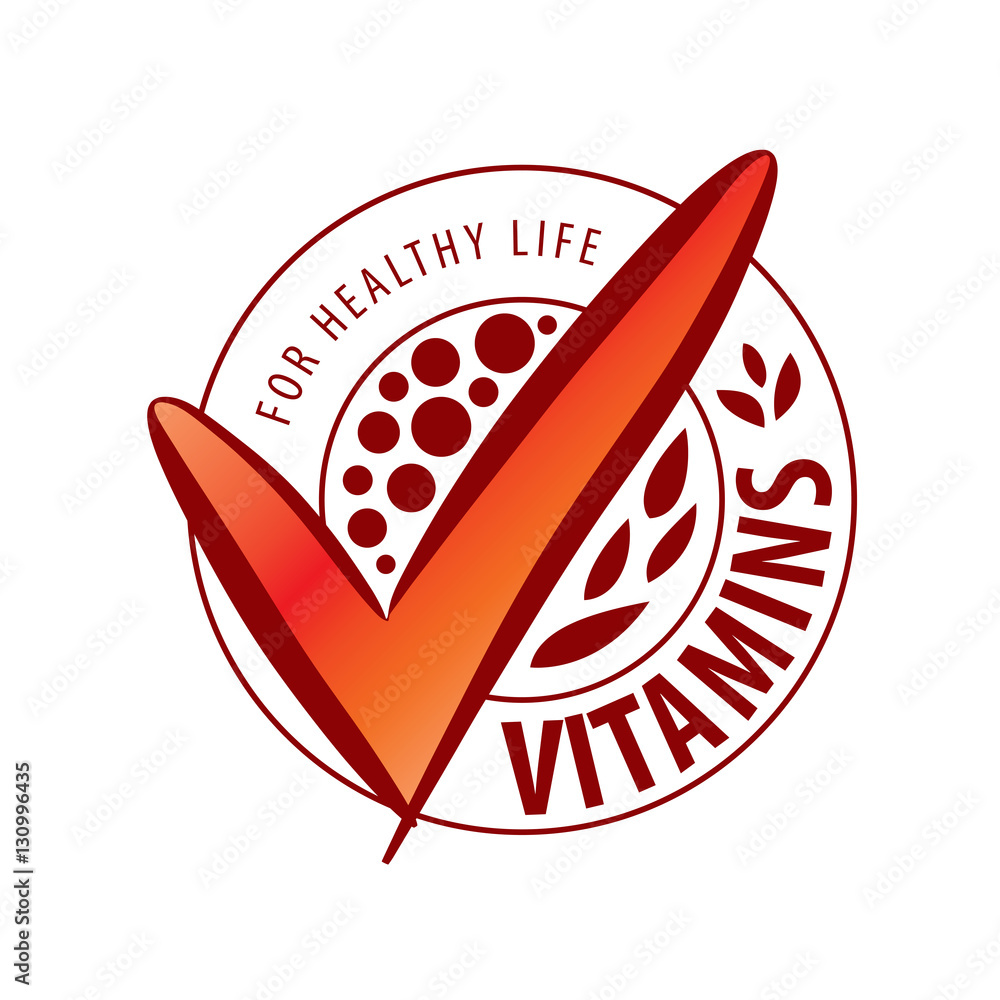 vector logo vitamins Stock Vector | Adobe Stock