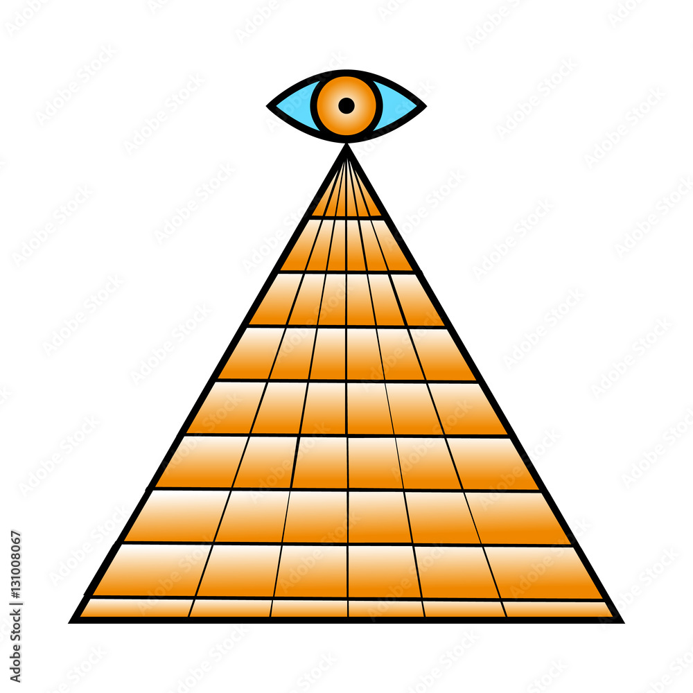 All Seeing Eye Pyramid Design