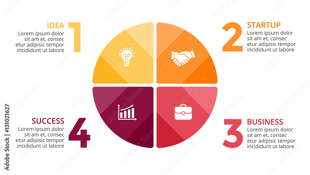 Vector circle arrows infographic, cycle diagram, graph, presentation chart. Business concept ...
