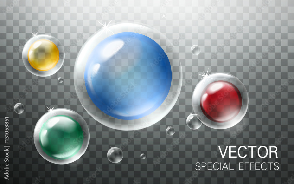 colorful bubble elements Stock Vector | Adobe Stock