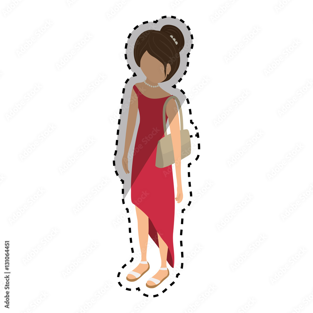 Young woman body complete icon vector illustration graphic design Stock ...