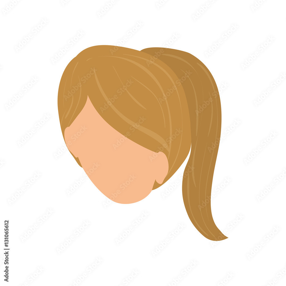 Young woman head icon vector illustration graphic design Stock Vector ...