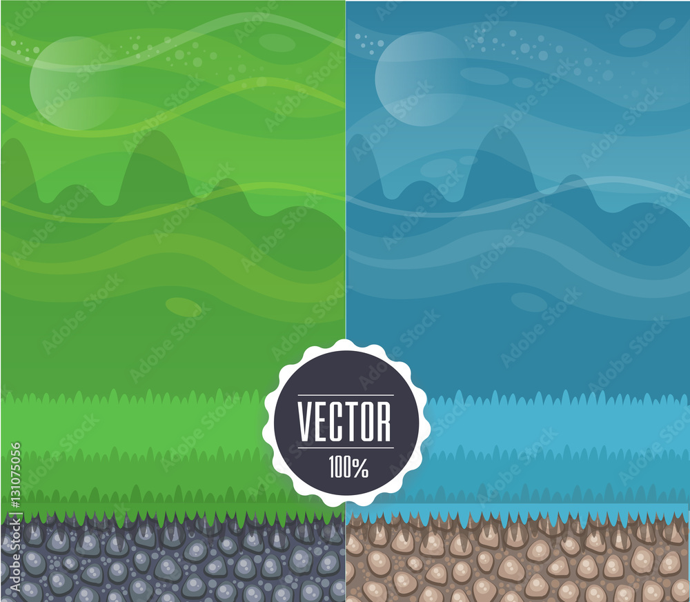 background for the menu and the game screen for casual gaming Stock ...