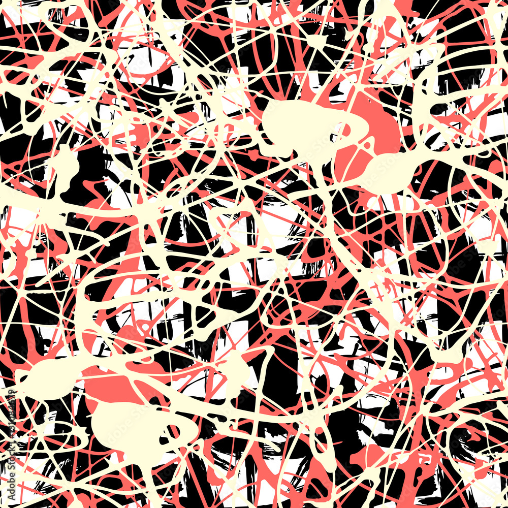 Seamless pattern with creative texture. Vector illustration of spray ...