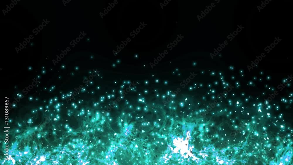 Seamless animation of abstract blue sun fire flame burning. Blue solar ...