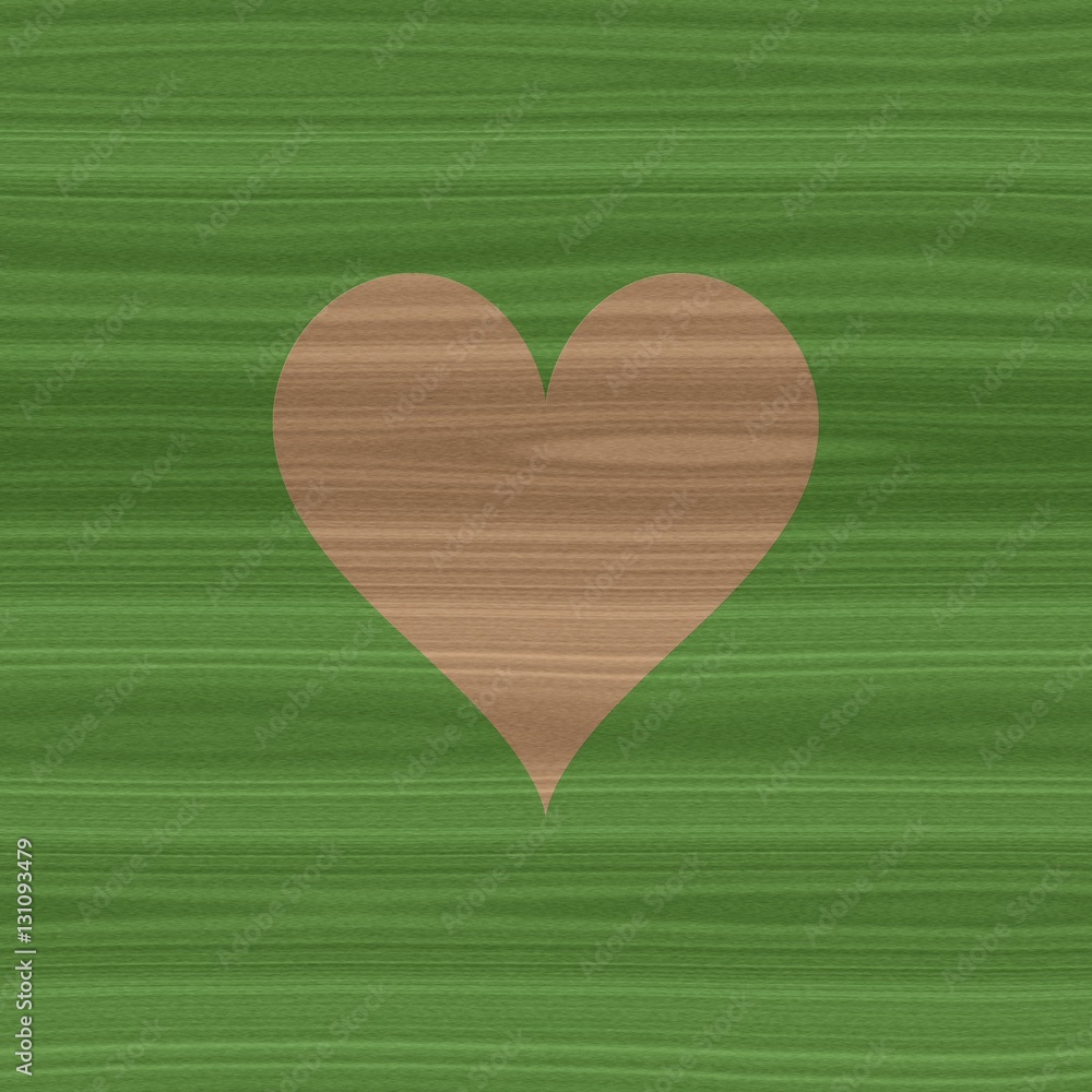 Simple natural heart icon sign ecology nice symbol template layout ...