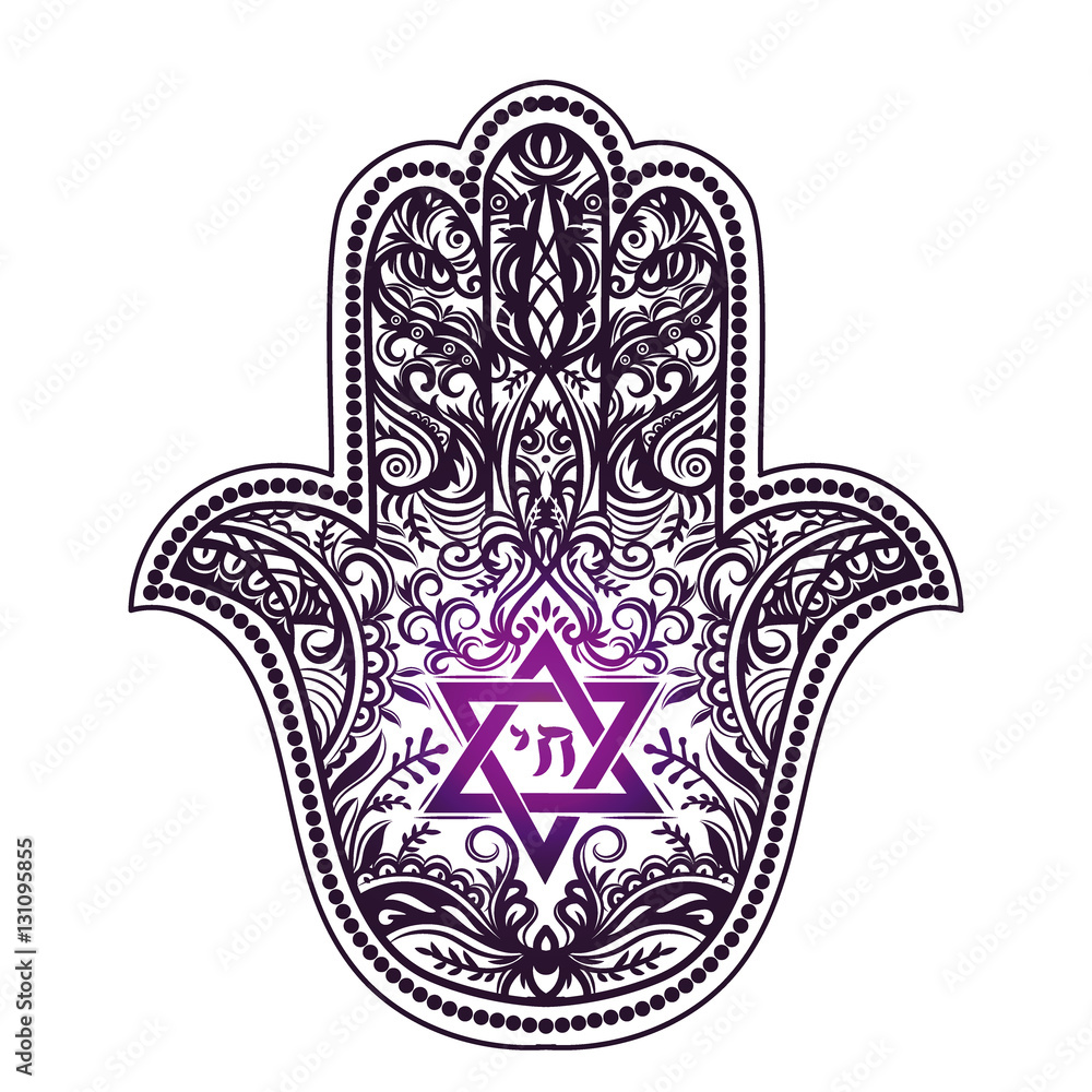 Traditional Hamsa Hand Tattoo