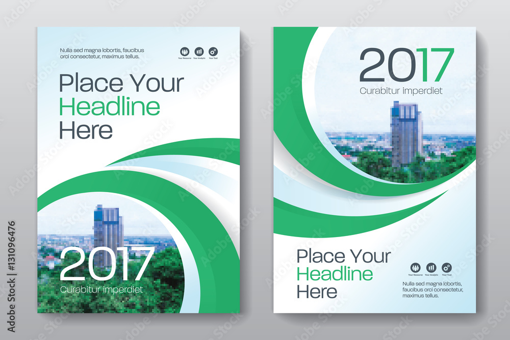 Green Color Scheme with City Background Business Book Cover Design ...