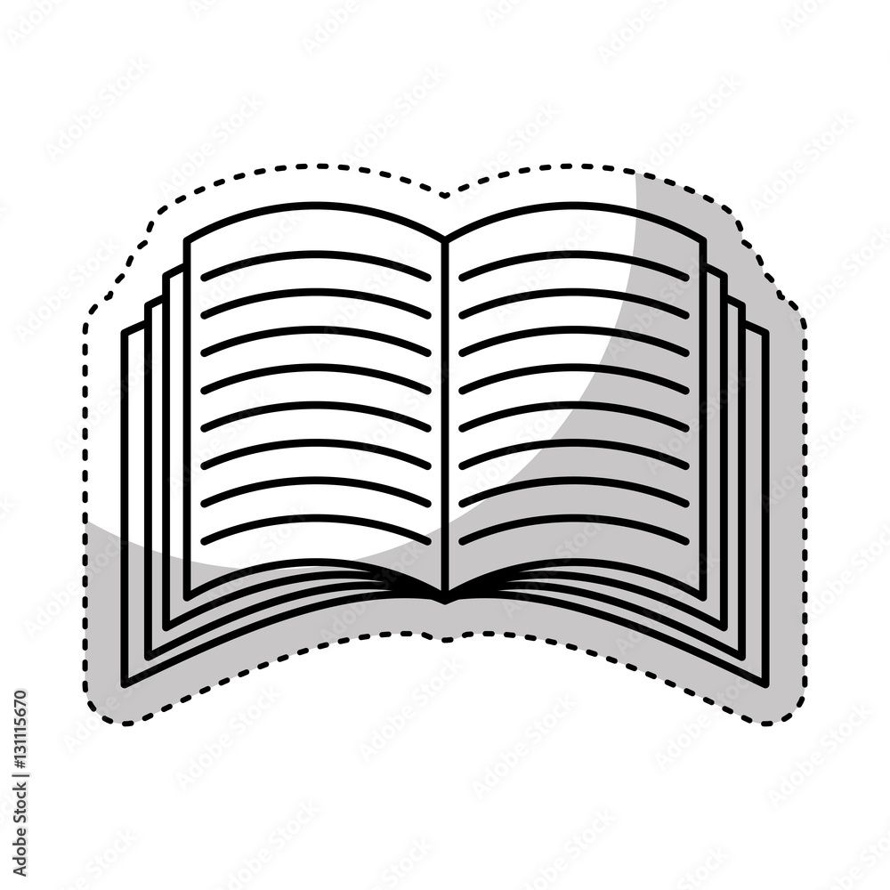 text book library isolated icon vector illustration design Stock Vector ...