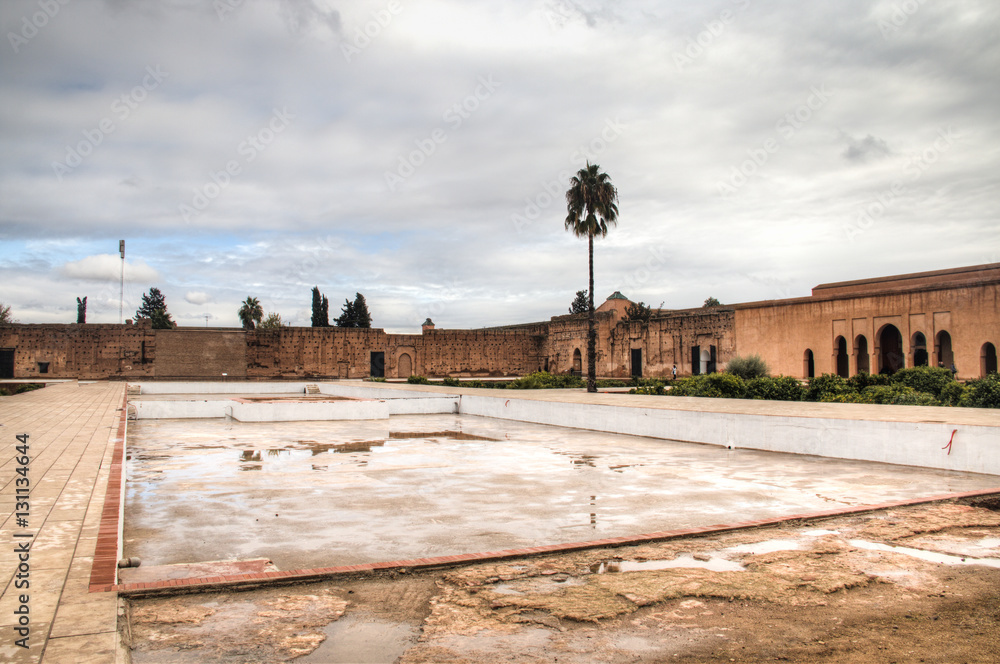 Inside the ancient palace of Bab Agnaou, one of the main attractions of ...
