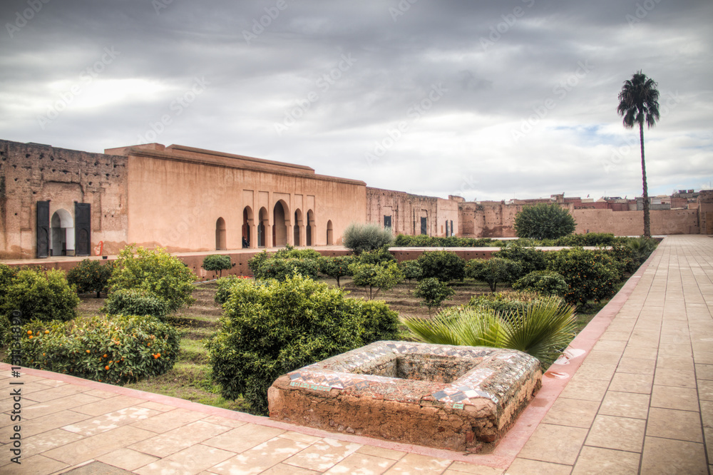 Inside the ancient palace of Bab Agnaou, one of the main attractions of ...