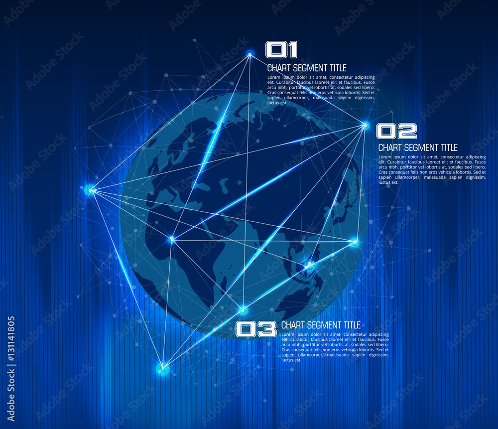 Network technology background Stock Vector | Adobe Stock